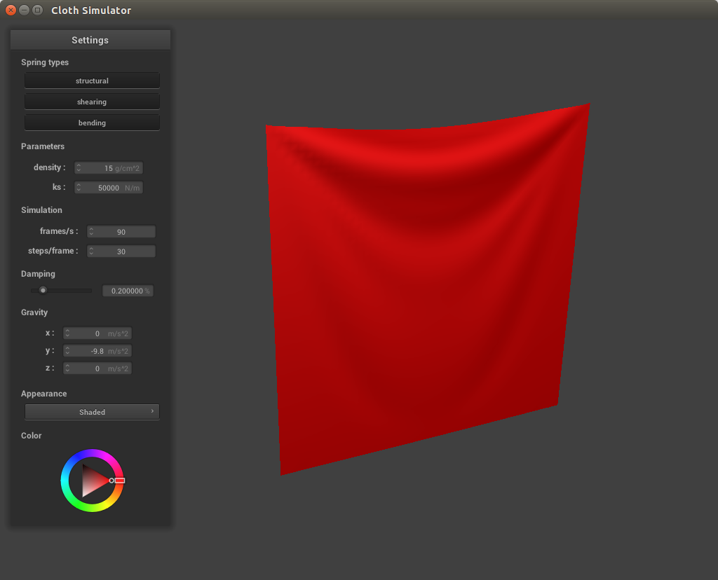 CS 184 Cloth Simulation